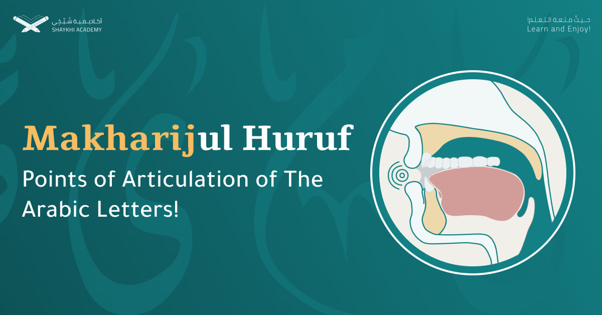 Makharijul Huruf - Points Of Articulation Of The Arabic Letters ...